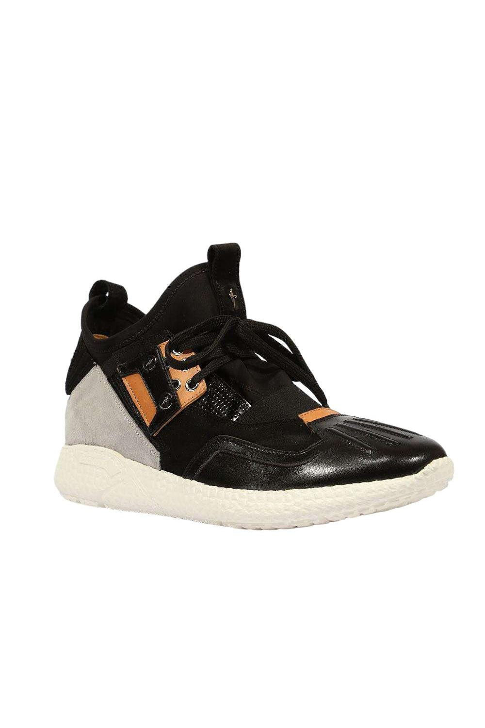 Cesare Paciotti Luxury Italian Men's 4US Bac Cuoio Black Sneakers (CPM ...