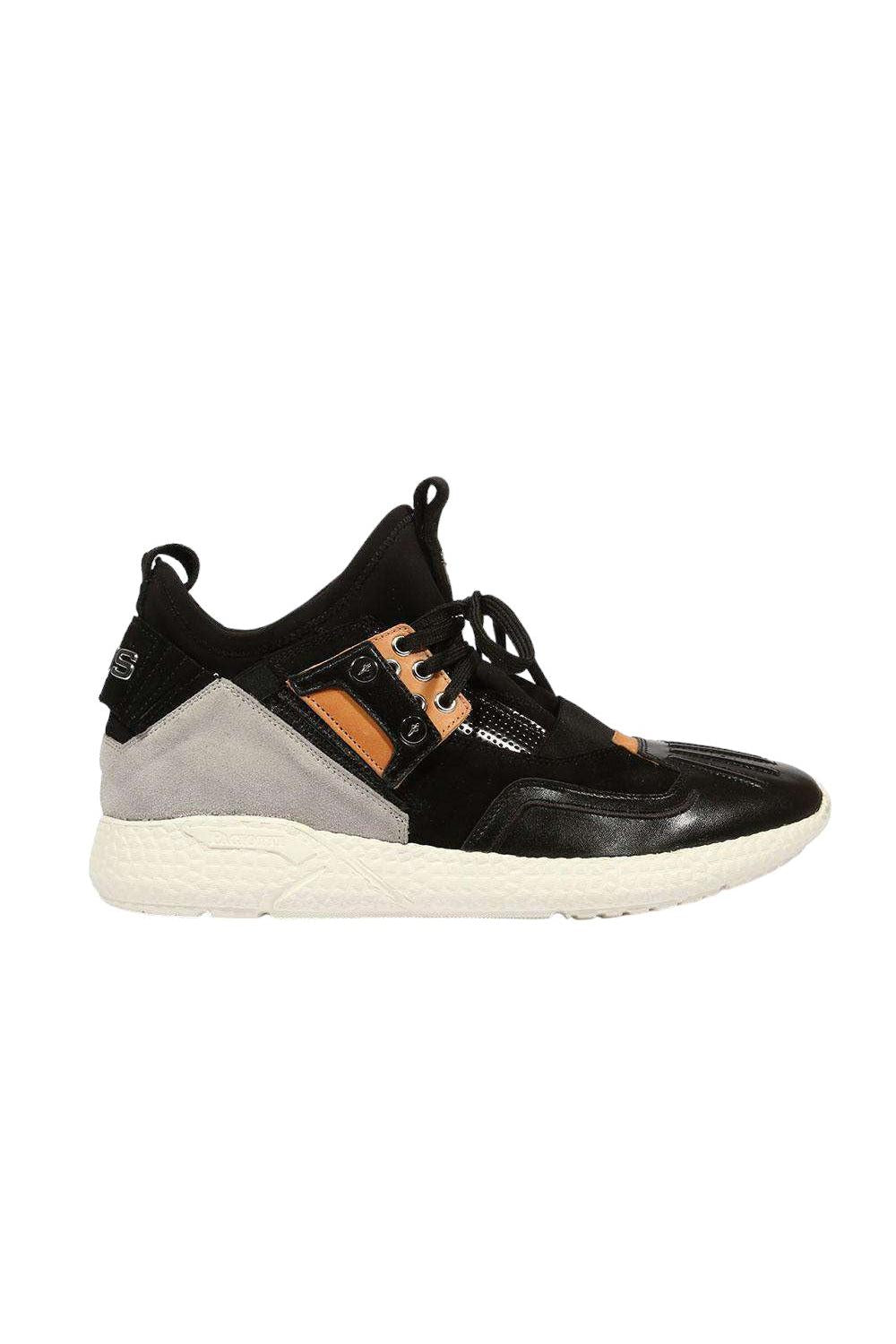 Cesare Paciotti Luxury Italian Men's 4US Bac Cuoio Black Sneakers (CPM ...
