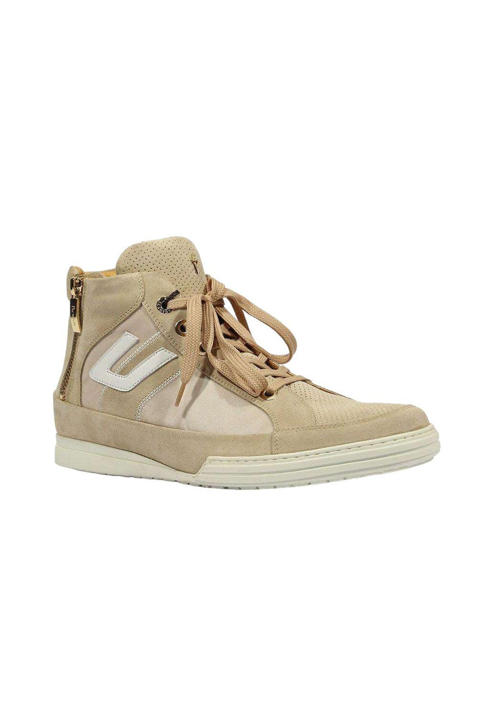 Cesare Paciotti Luxury Italian Men's 4US Cam NY Sam Beige Sneakers (CP ...