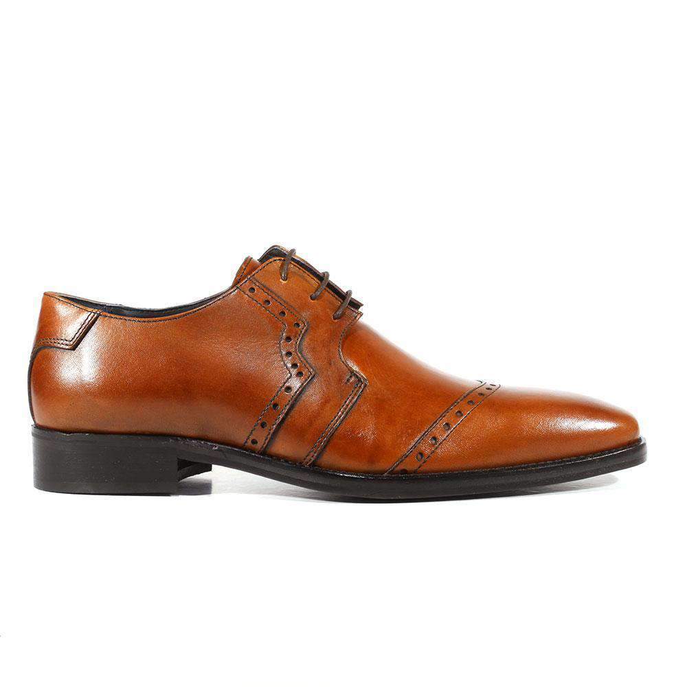 Duca Designer Shoes Men's Crust Cuoio Italian Leather Oxfords (DS2105 ...