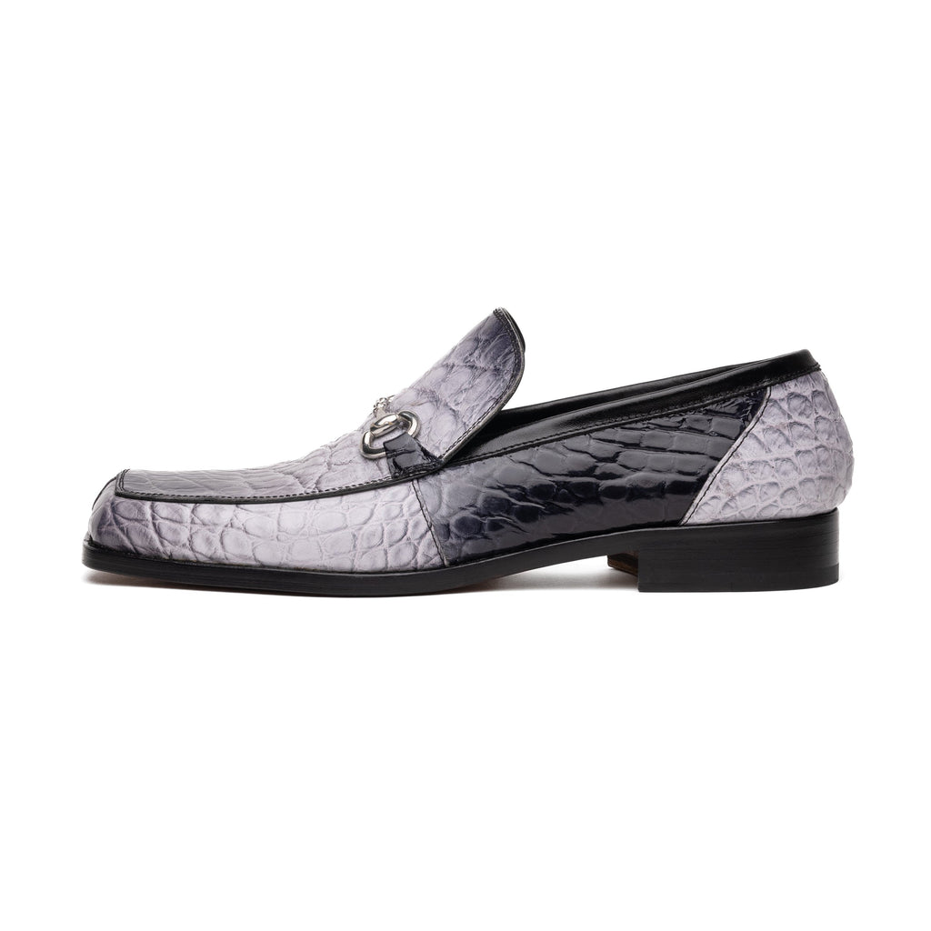 Mauri Switch 3290 Men's Shoes Multi Gray & Black Exotic Alligator / Ca ...
